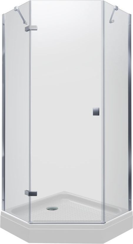 Душевое ограждение Triton Сигма 90x90 см (с поддоном) хром/прозрачное ...