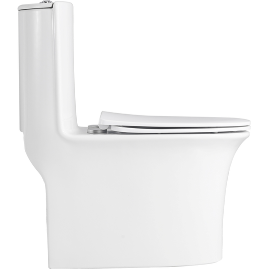 Унитаз-моноблок безободковый Sole Frime с тонкой крышкой микролифт ...